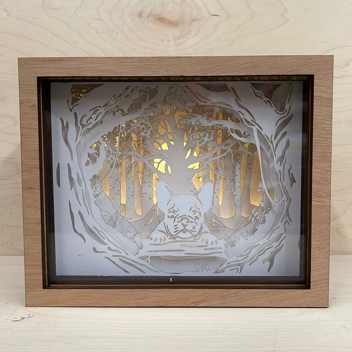 Frenchie Glow: Charming French Bulldog Lightbox – Mydeye