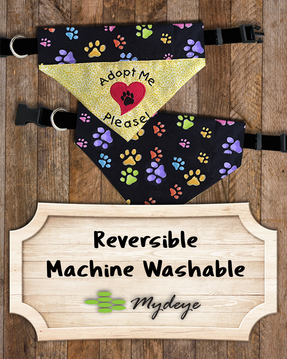 Adopt Me Please / Over the Collar Dog Bandana – Mydeye