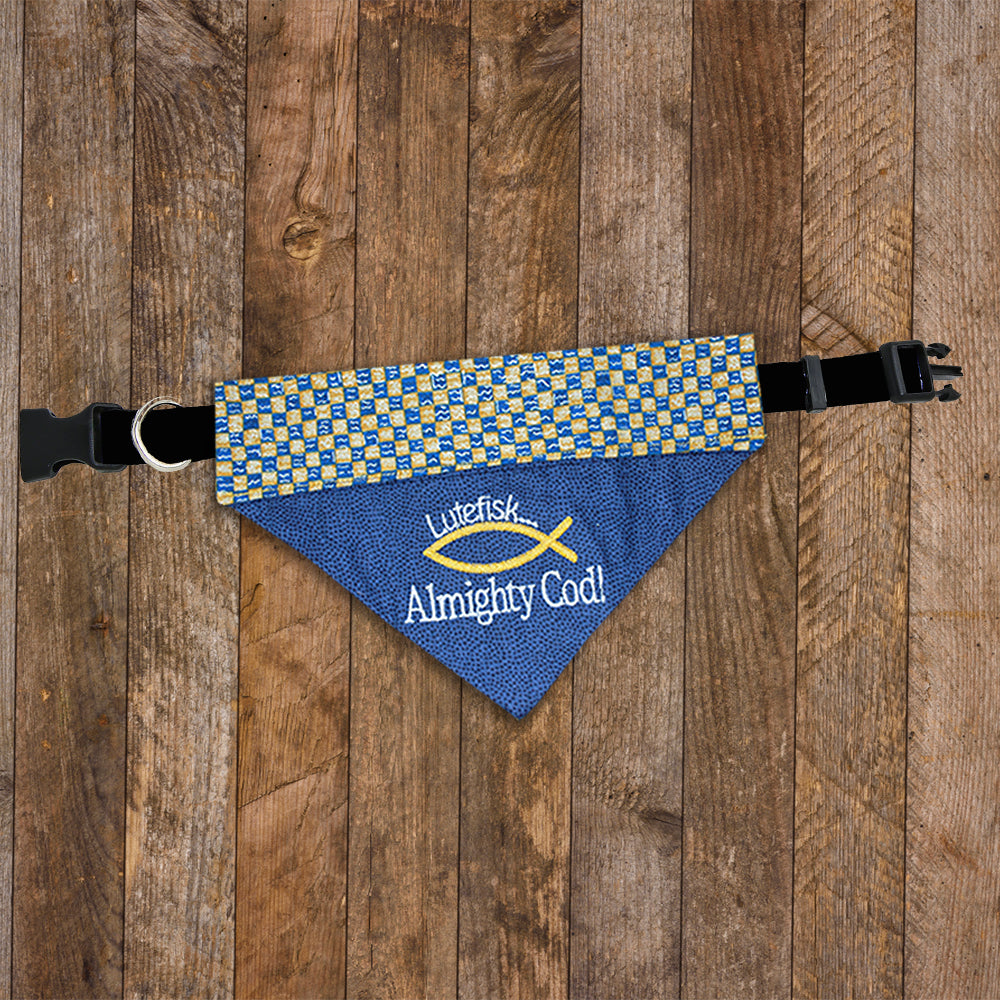 Lutefisk - Almighty Cod / Over the Collar Dog Bandana – Mydeye
