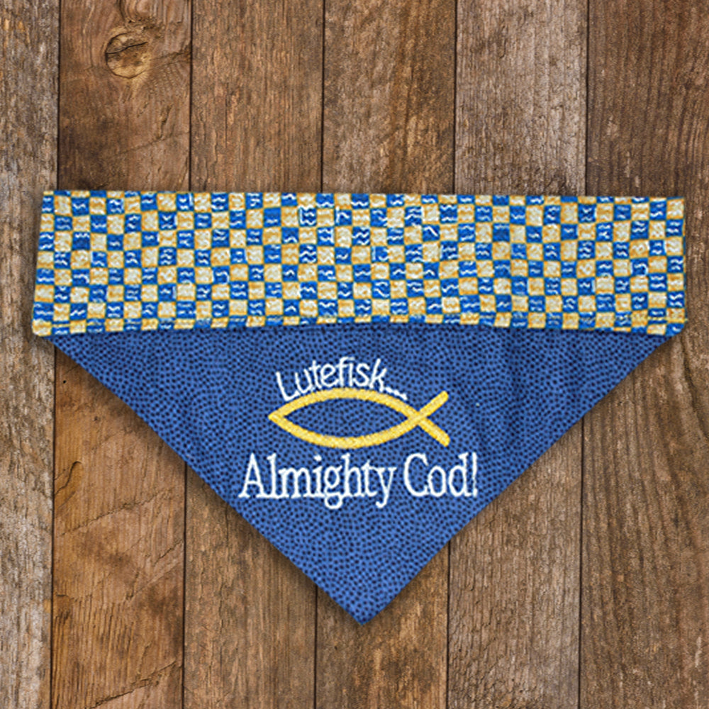 Lutefisk - Almighty Cod / Over the Collar Dog Bandana – Mydeye